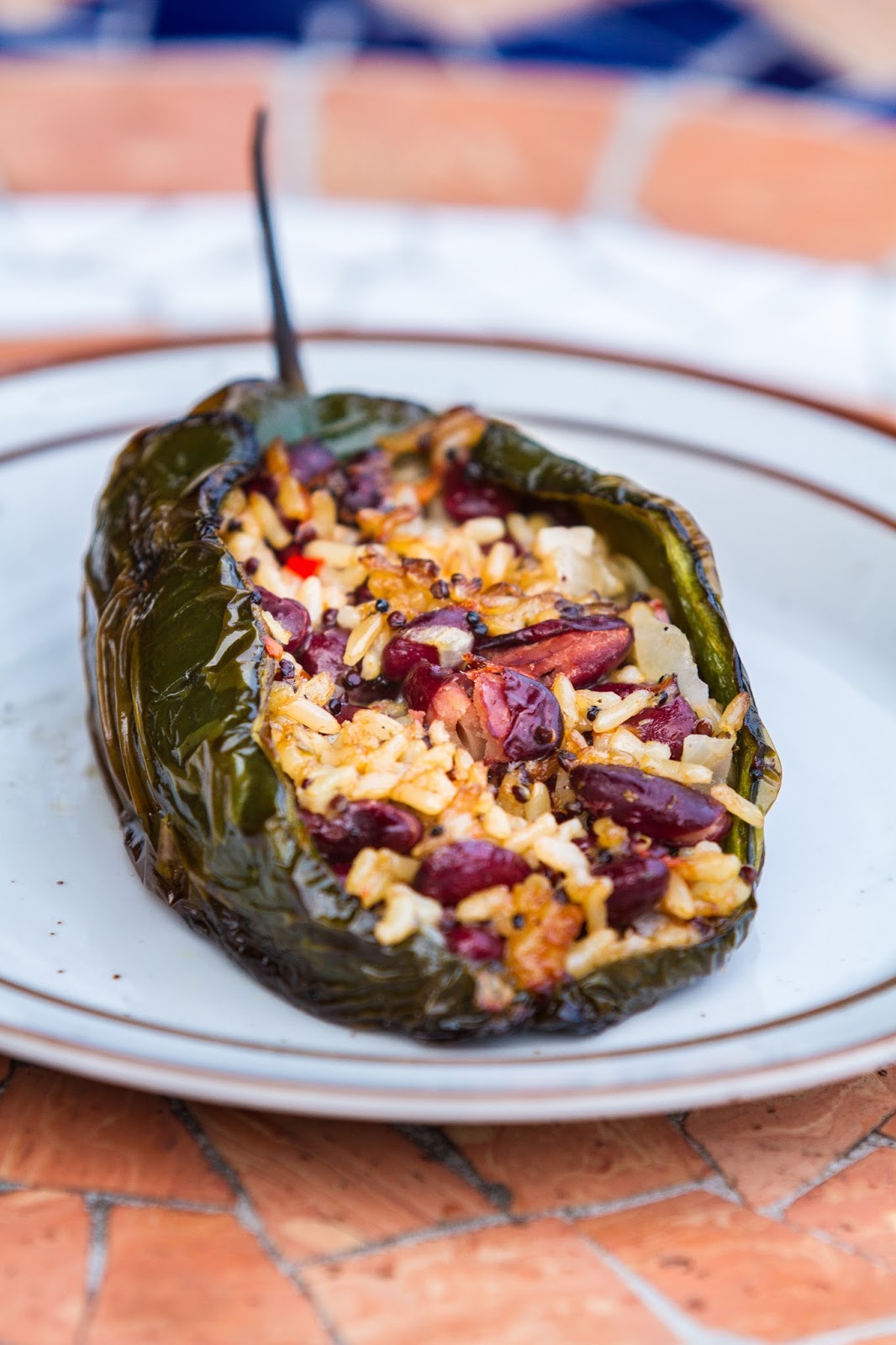 Grilled Stuffed Poblano Peppers » Local Food Rocks