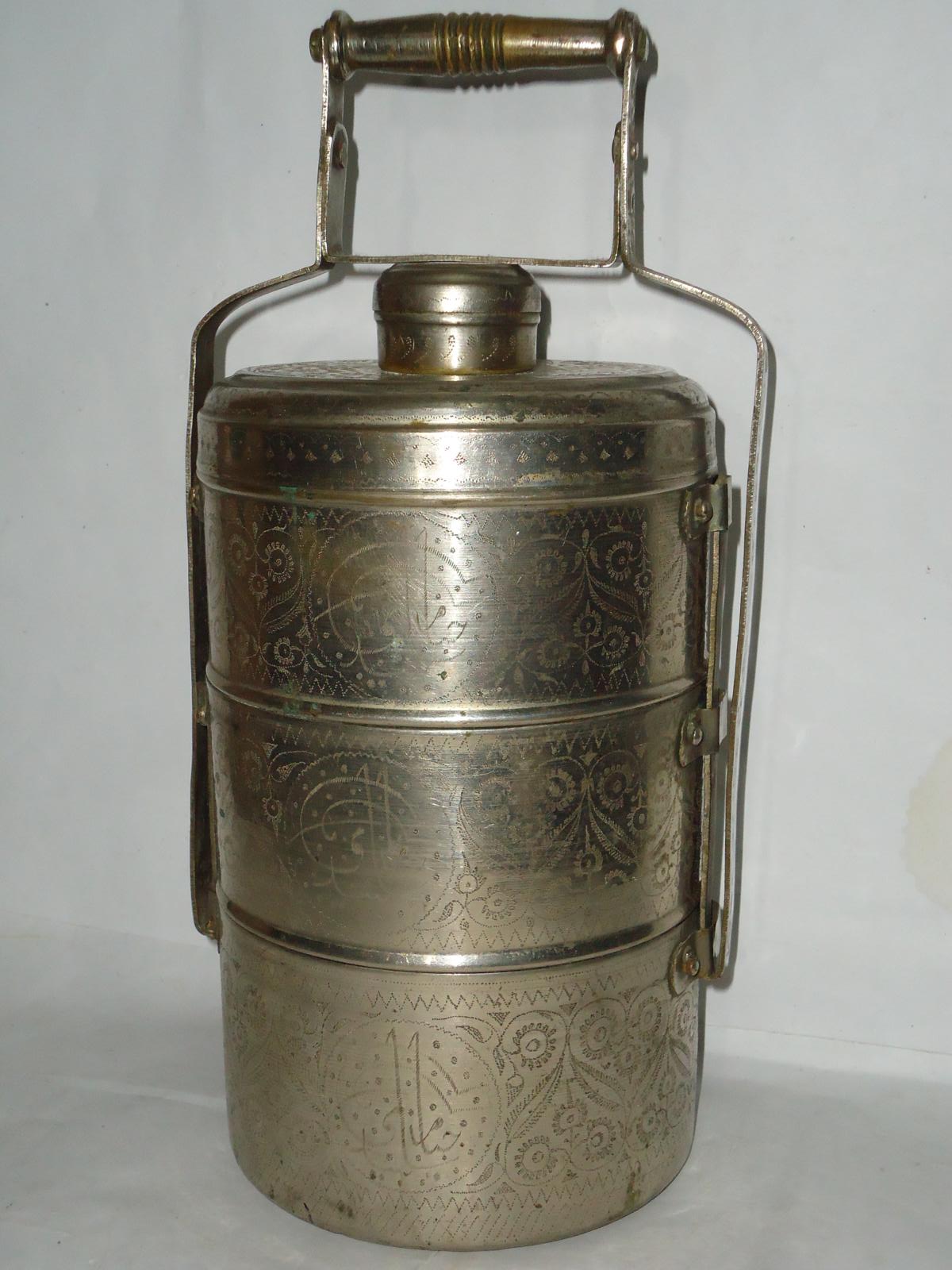 naklassic: rantang 3 susun kuningan