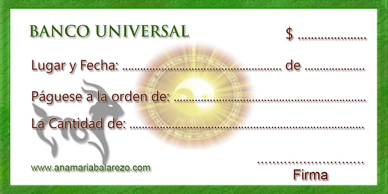 FENG SHUI, ANA MARÍA BALAREZO: LUNA NUEVA DICIEMBRE 2015. CHEQUE DE LA ...