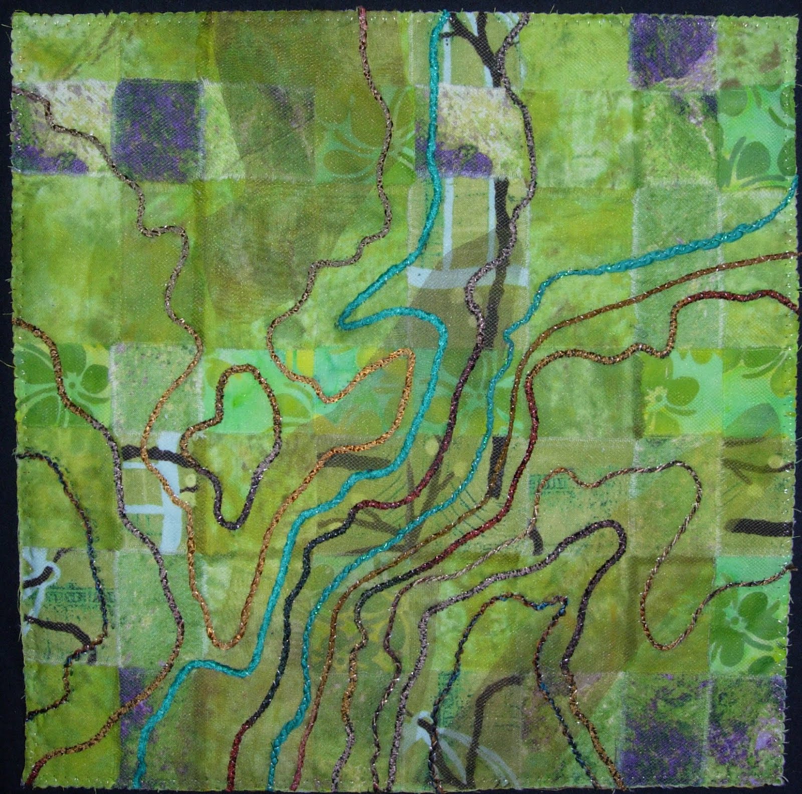 Material Mavens: Barbara's Element Quilt-Earth View