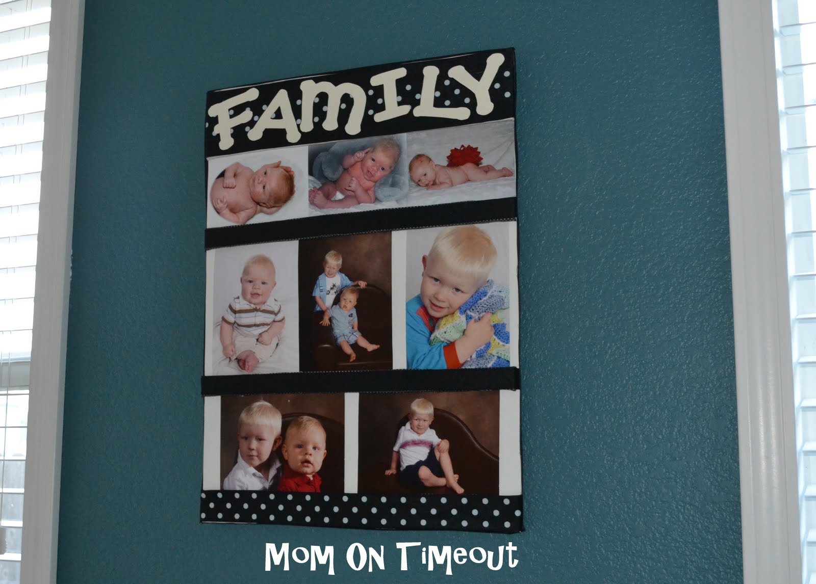DIY Photo Display Board - Mom On Timeout