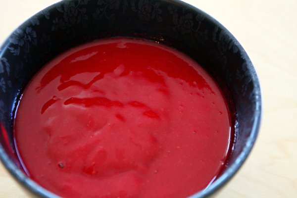Coulis de fruits rouges