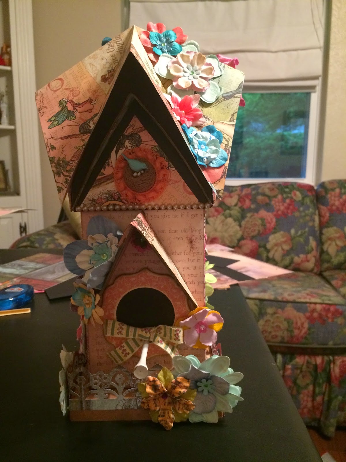 What a blessed life!: Bird House Scrap-Book.....One for the Flowers