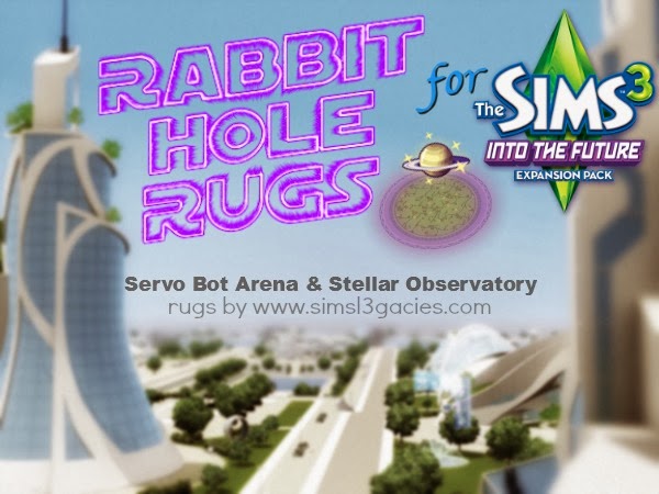 My Sims 3 Blog: Into The Future Rabbit Hole Rugs by Margaret Pendragon