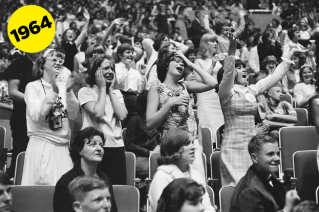 Face-Off Beatles Fangirls From 1964 and 1965 ~ Vintage Everyday