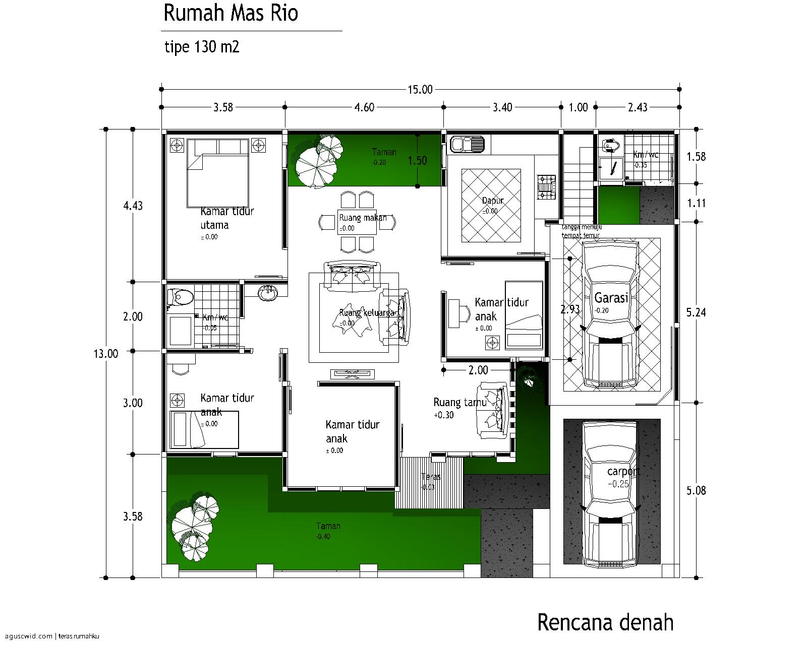 Contoh Denah Rumah Minimalis Terbaru - Model Rumah Minimalis Desain ...