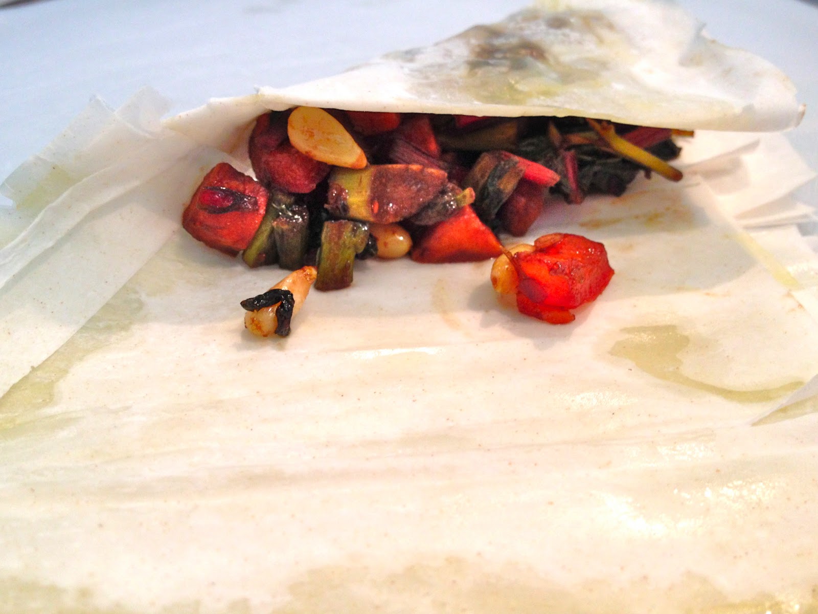 Wasatch Mountain Chef: Balsamic Vegetable Phyllo Triangles