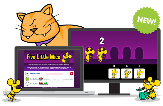HelpKidzLearn: Five Little Mice - Games and Activities