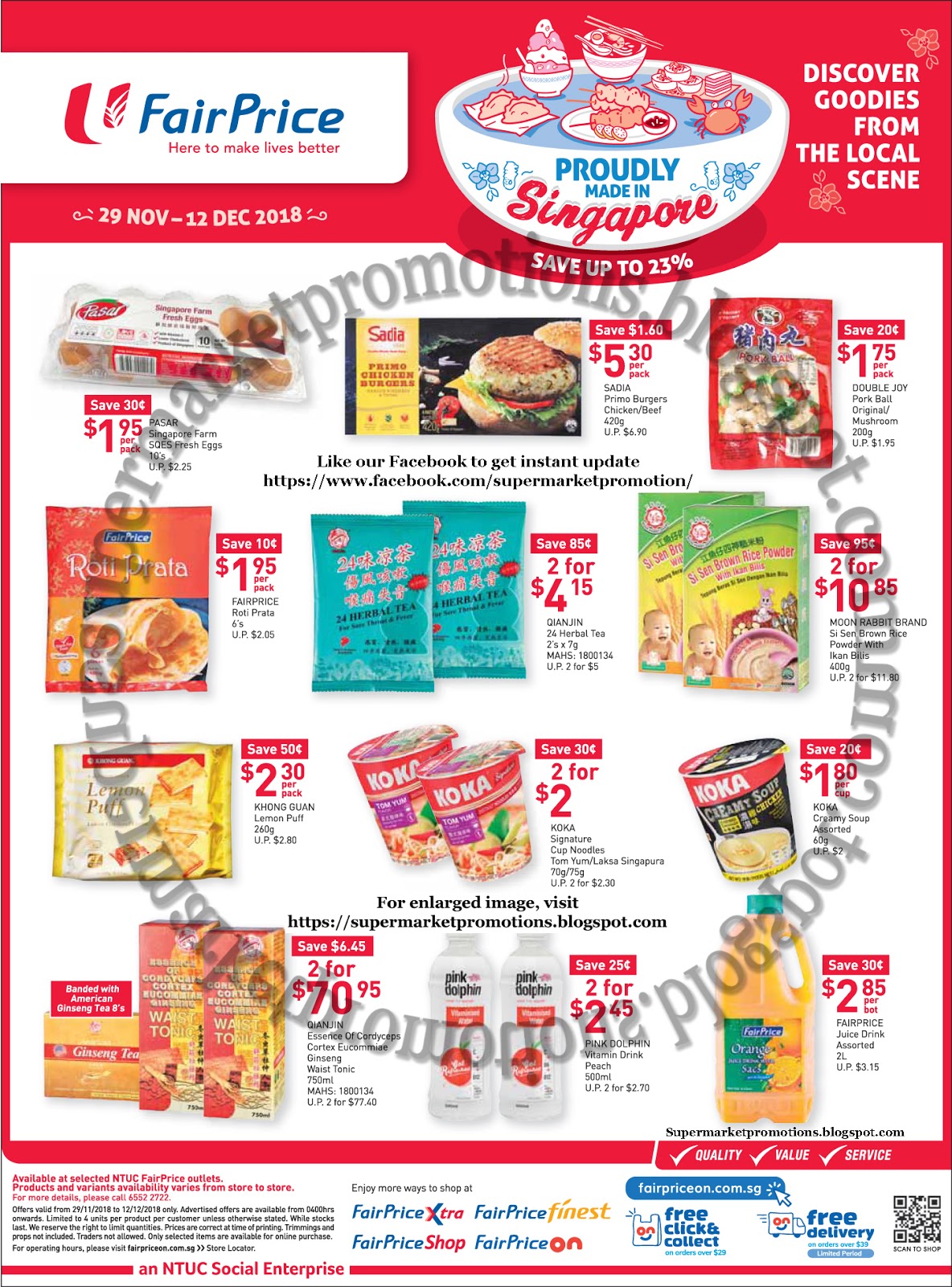 NTUC FairPrice Made In Singapore 29 November - 12 December 2018 ...