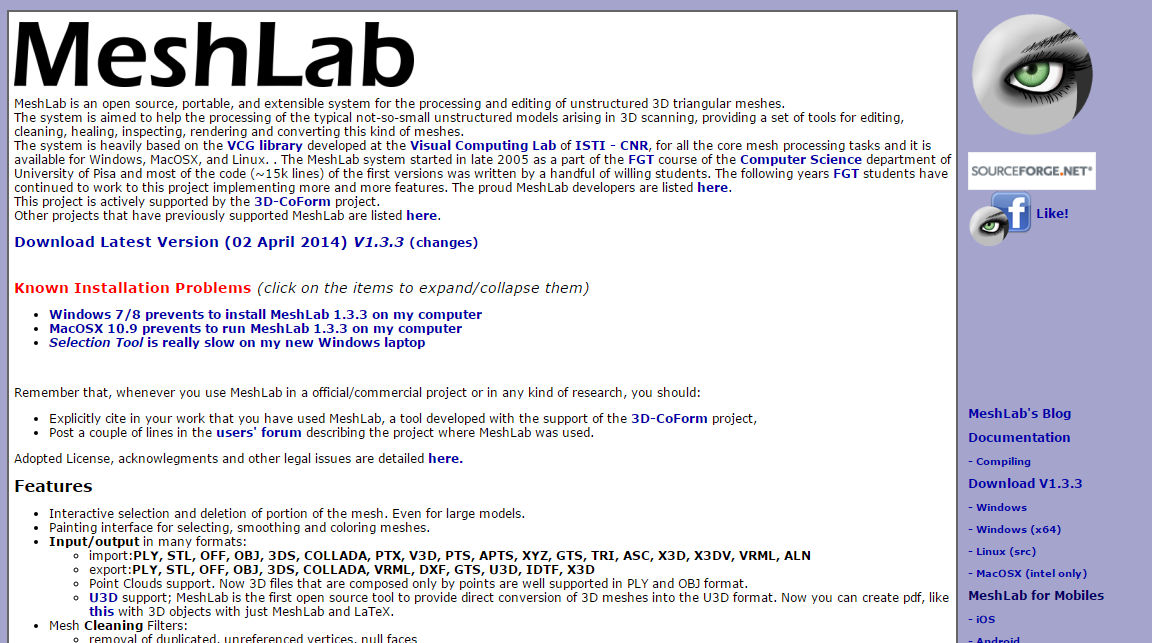 CEATEC2016で見たMeshLab - PointCloud