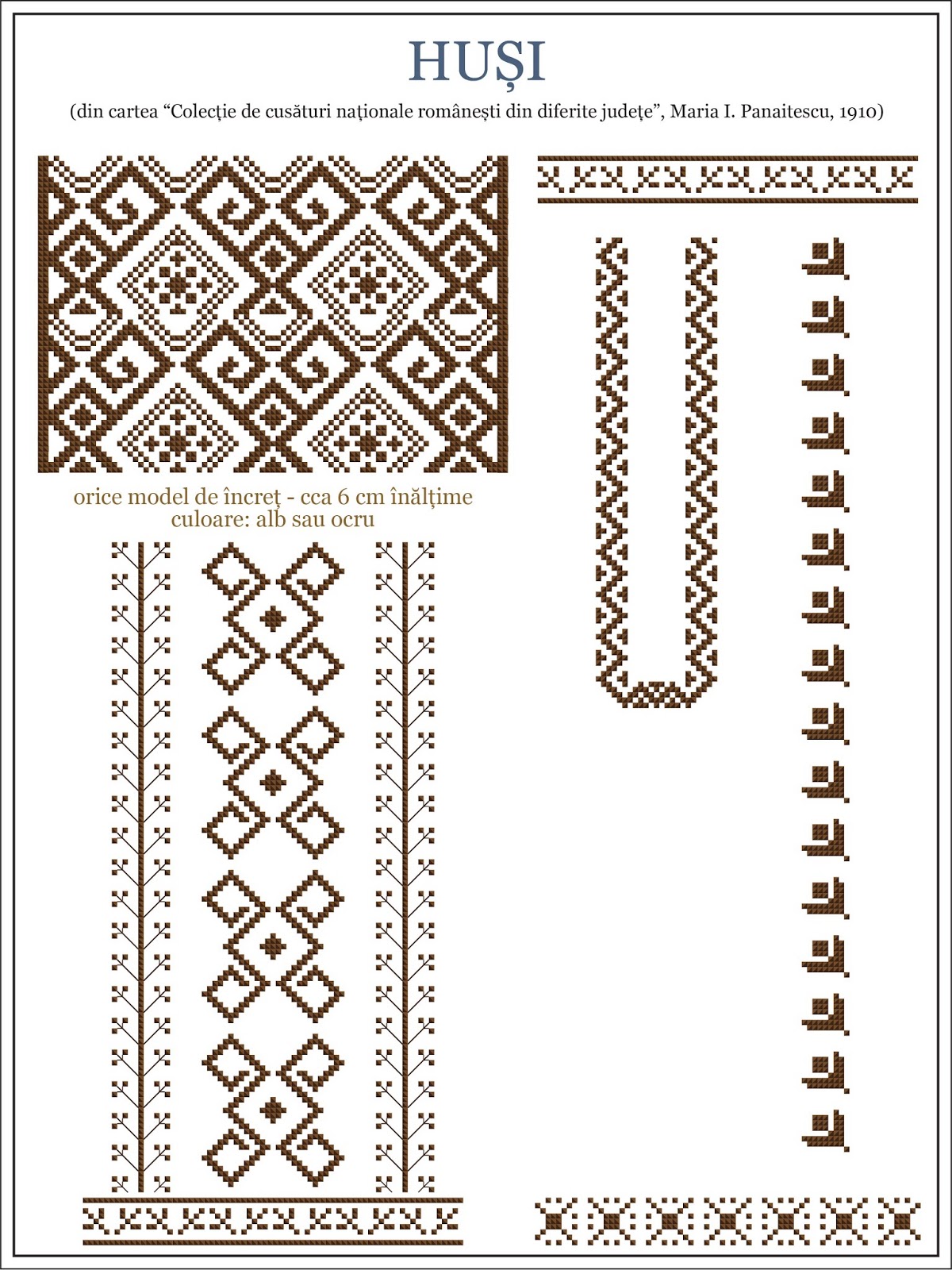 Semne Cusute: model de ie din Husi, MOLDOVA