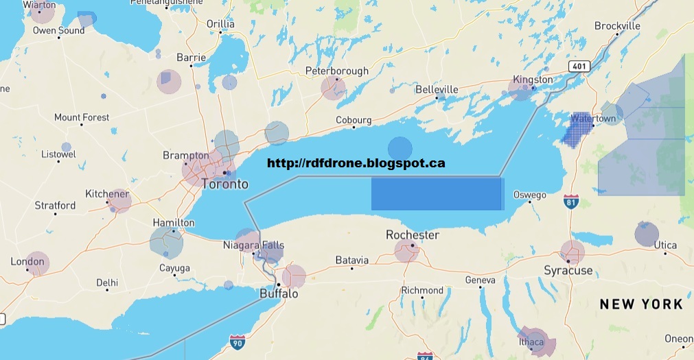 Drones Toronto Canada: Toronto Canada Drone NO Fly Zone Map