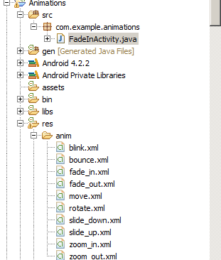 Android Tutorial: XML Animations