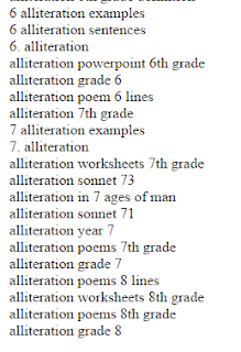 Literary and Example : Alliteration in Text