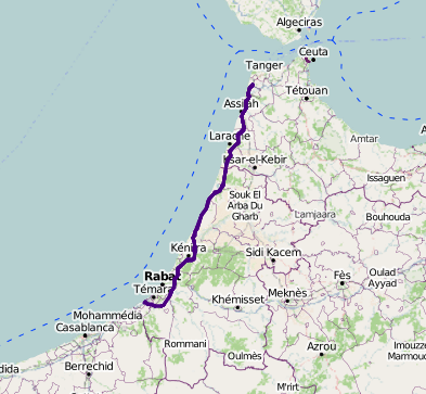 Autoroute 1 (A1) - Maroc Maps