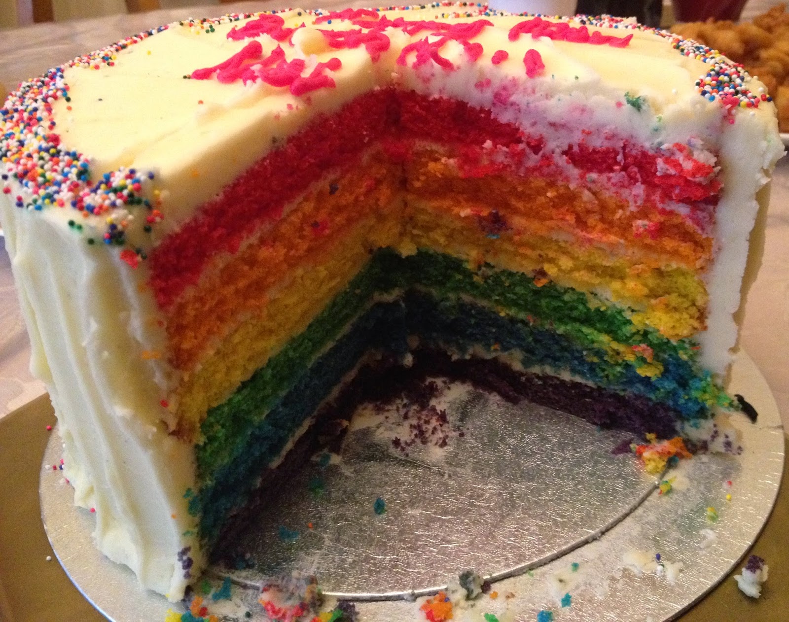 Rainbow Cake, Hummingbird Bakery | ramblings of a devoted tea drinker