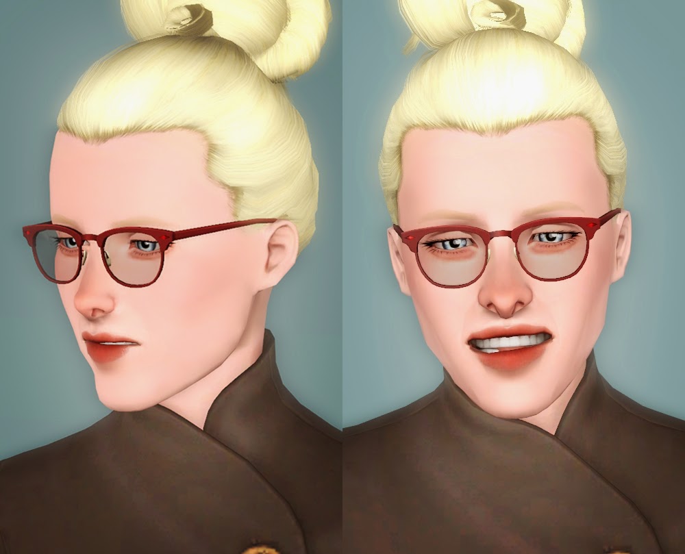 My Sims 3 Blog: Simlish Clubmaster Eyeglasses by Tamo