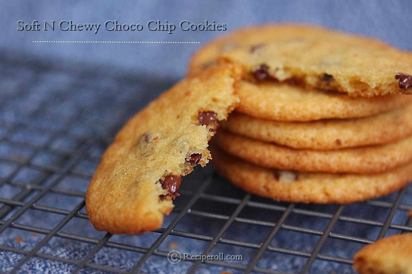 Soft And Chewy Chocolate chip cookies