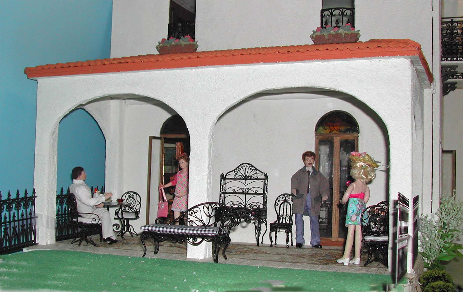 Iris March Creations: A Spanish Veranda for La Malcontenta!