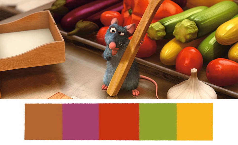 10 Wedding-Worthy Color Palettes from Pixar Movies ~ The Rebellious Brides