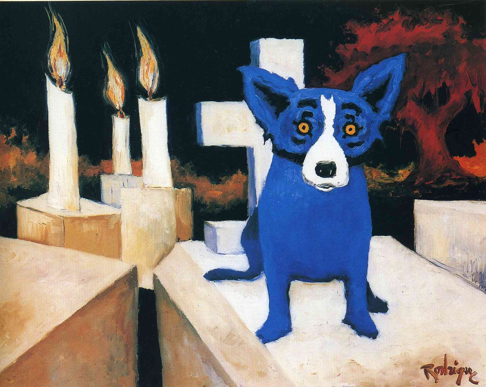ART NOWA: George Rodrigue blue dog