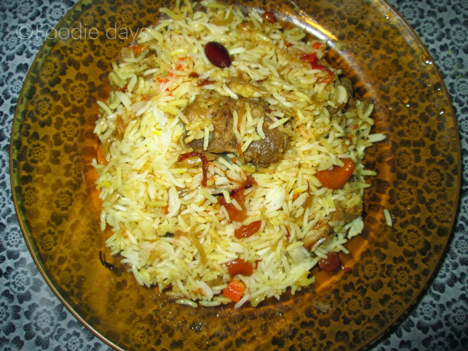 Camel meat Biriyani (Arabian Biriyani)