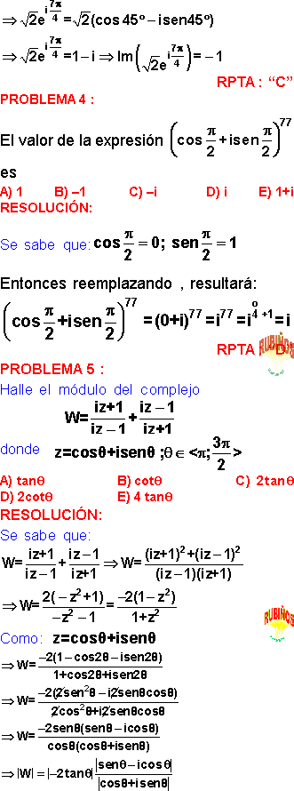 NUMEROS COMPLEJOS EJERCICIOS RESUELTOS PDF
