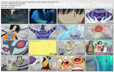 One Piece Episode 565 (Serangan Penghabisan Luffy! Ledakan Red Hawk ...
