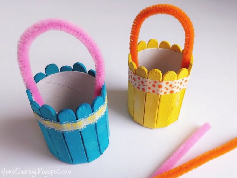 Cute And Easy Easter Basket Craft - The Joy of Sharing