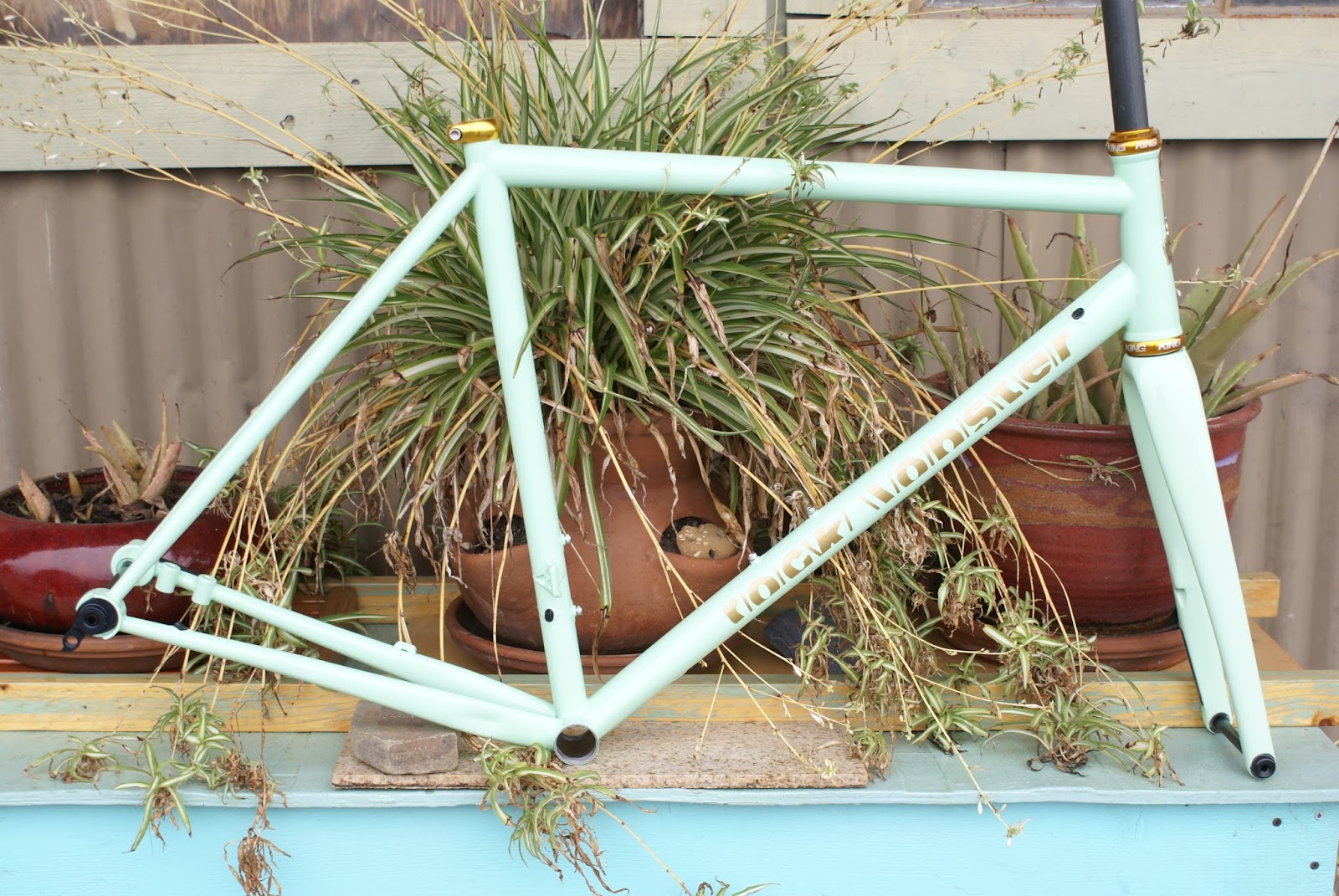 what's up in Santa Cruz: Steel disc brake Di II road frame for Auburn, Wa.