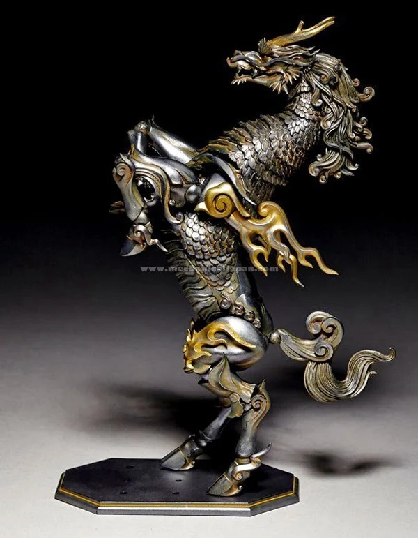 KT Project KT-001 Takeya Style Jizai Okimono "Kirin" Iron Rust Look Edition (Kaiyodo)