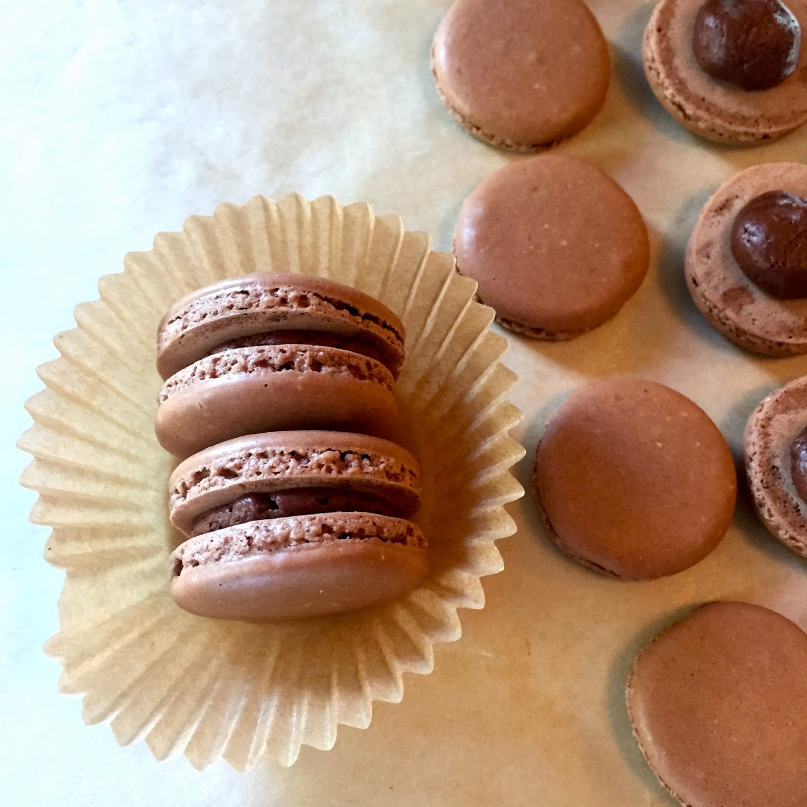 Heidi's Mix: Double Chocolate Espresso Macarons