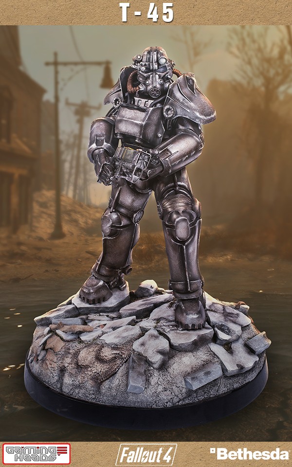 Fallout 4 - T-45 Regular Statue & Exclusive Statue 1/4 (Gaming Heads)