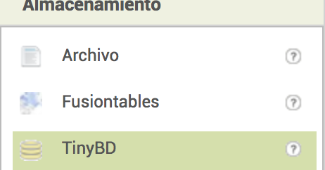 6. AppInventor - Base de Datos Local - TinyDB