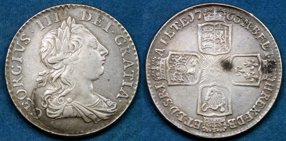 Coins: 1763 George III Shilling