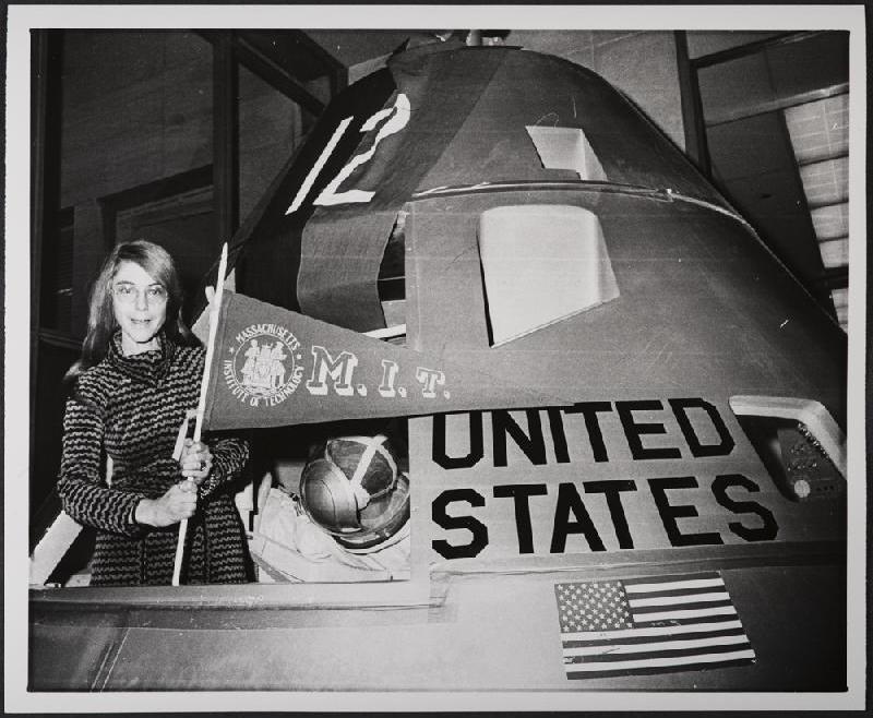 Margaret Hamilton Poses Next to a Huge Stack of Code She Wrote by Hand ...