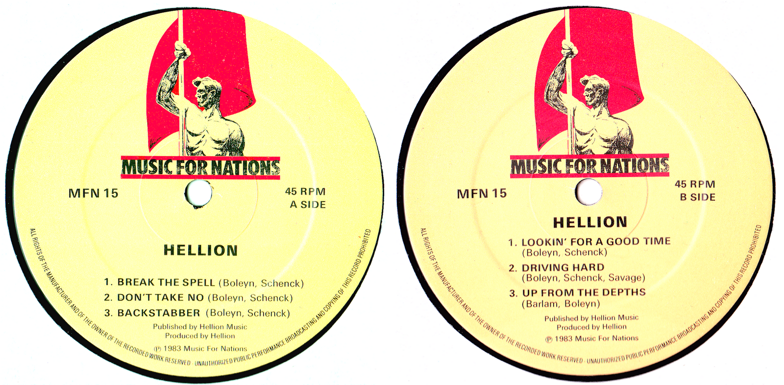 Hellion (US) - Hellion [EP] (1983) [Lossless Vinyl Rip] | RARE AND ...
