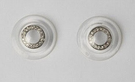 If It's Hip, It's Here (Archives): Real Diamond Embedded Contact Lens ...