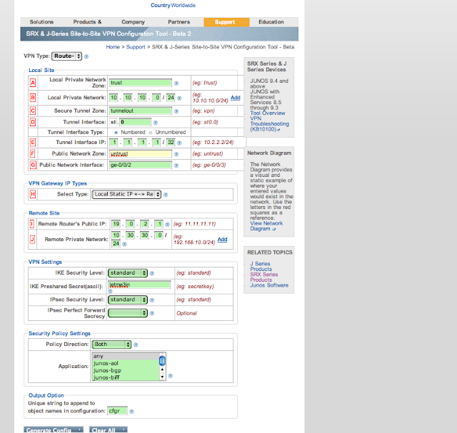 Ken Felix Security Blog: Juniper SRX vpn automation tool