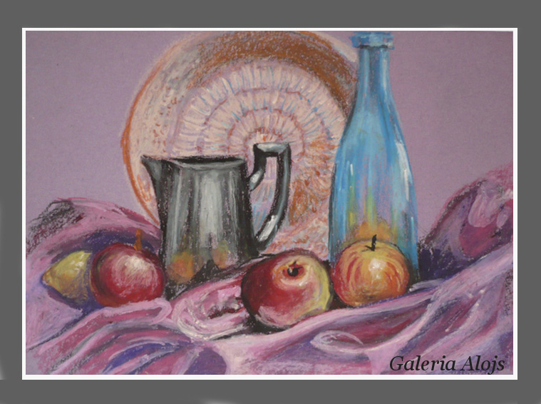 Galeria Alojs: MARTWA NATURA pastel olejny