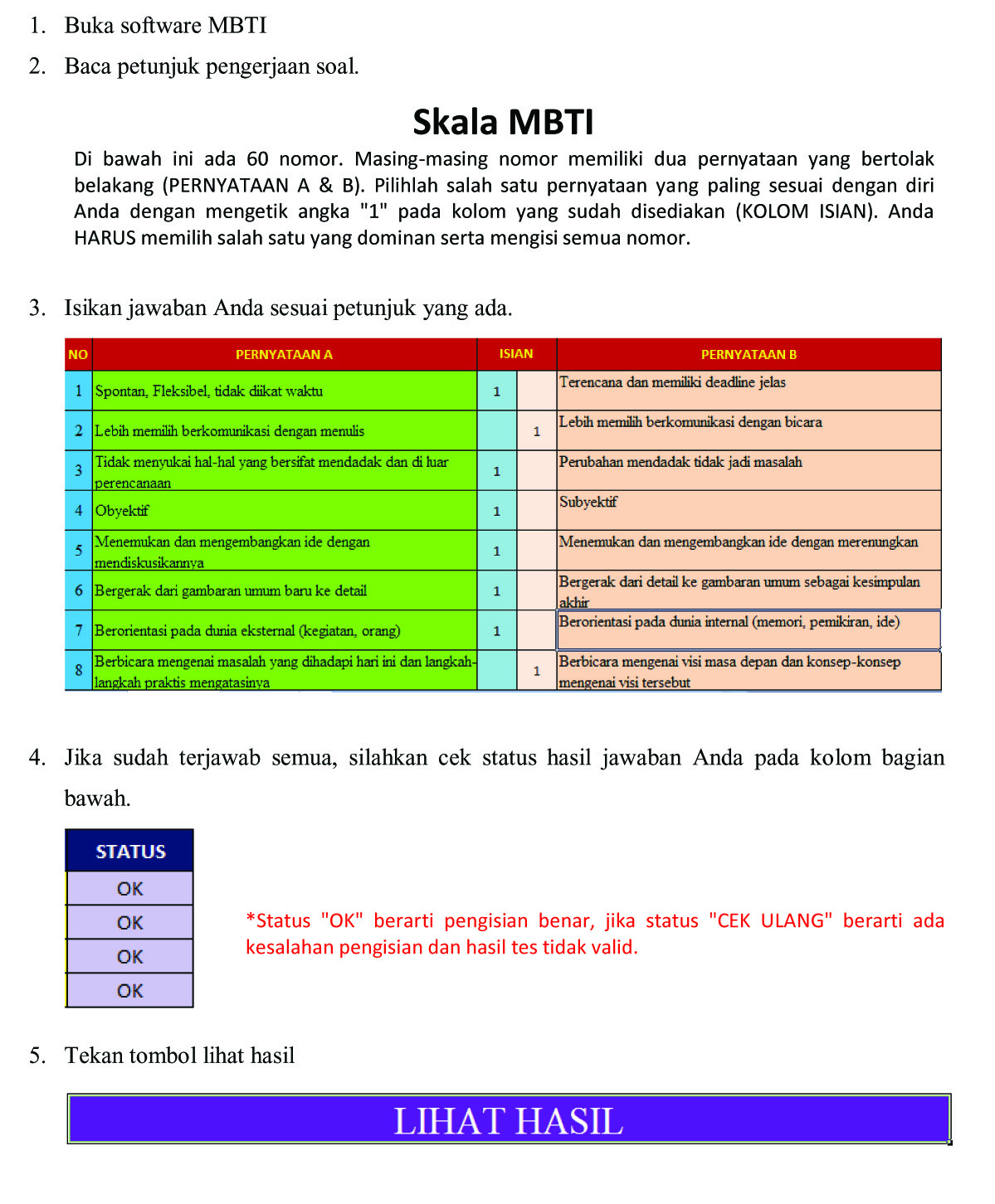 Tes MBTI, Kegunaan, dan Cara Skoring - Alat Tes Psikologi