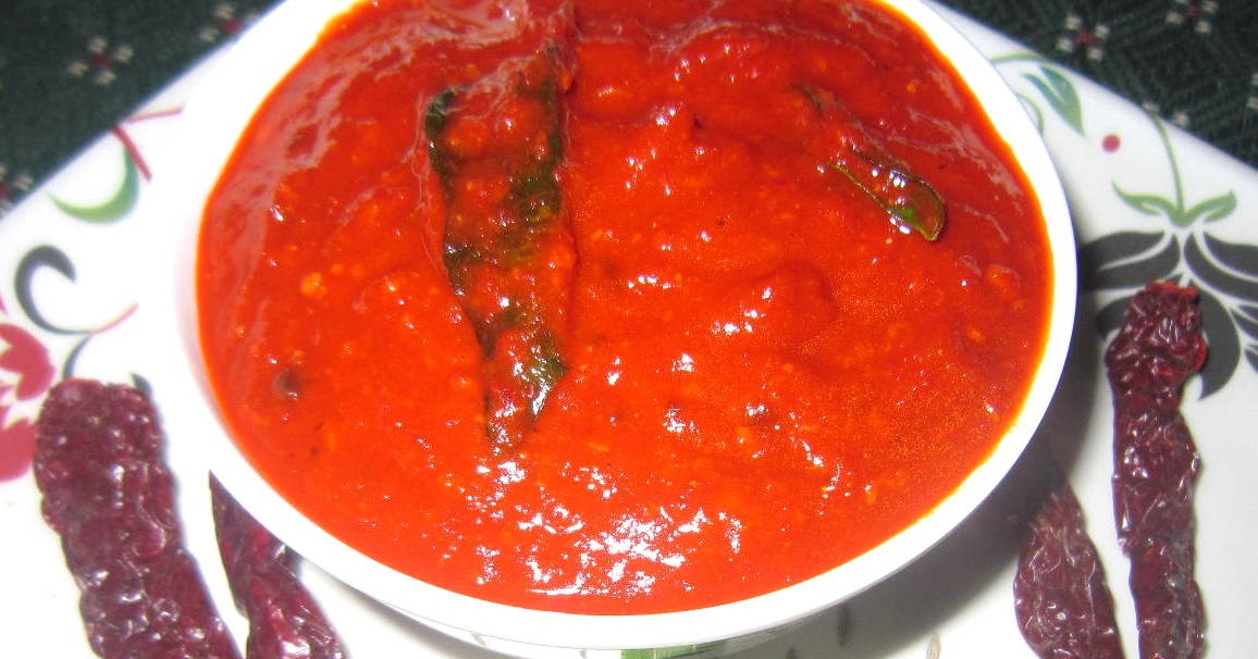 Archies Authentic Touch: Ranjaka /Kempu Chutney /Red chilly chutney ...