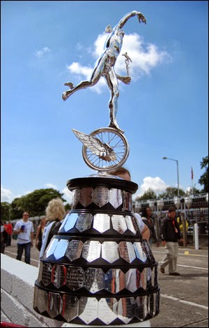 Senior TT Trophy on show - North American Manx Association