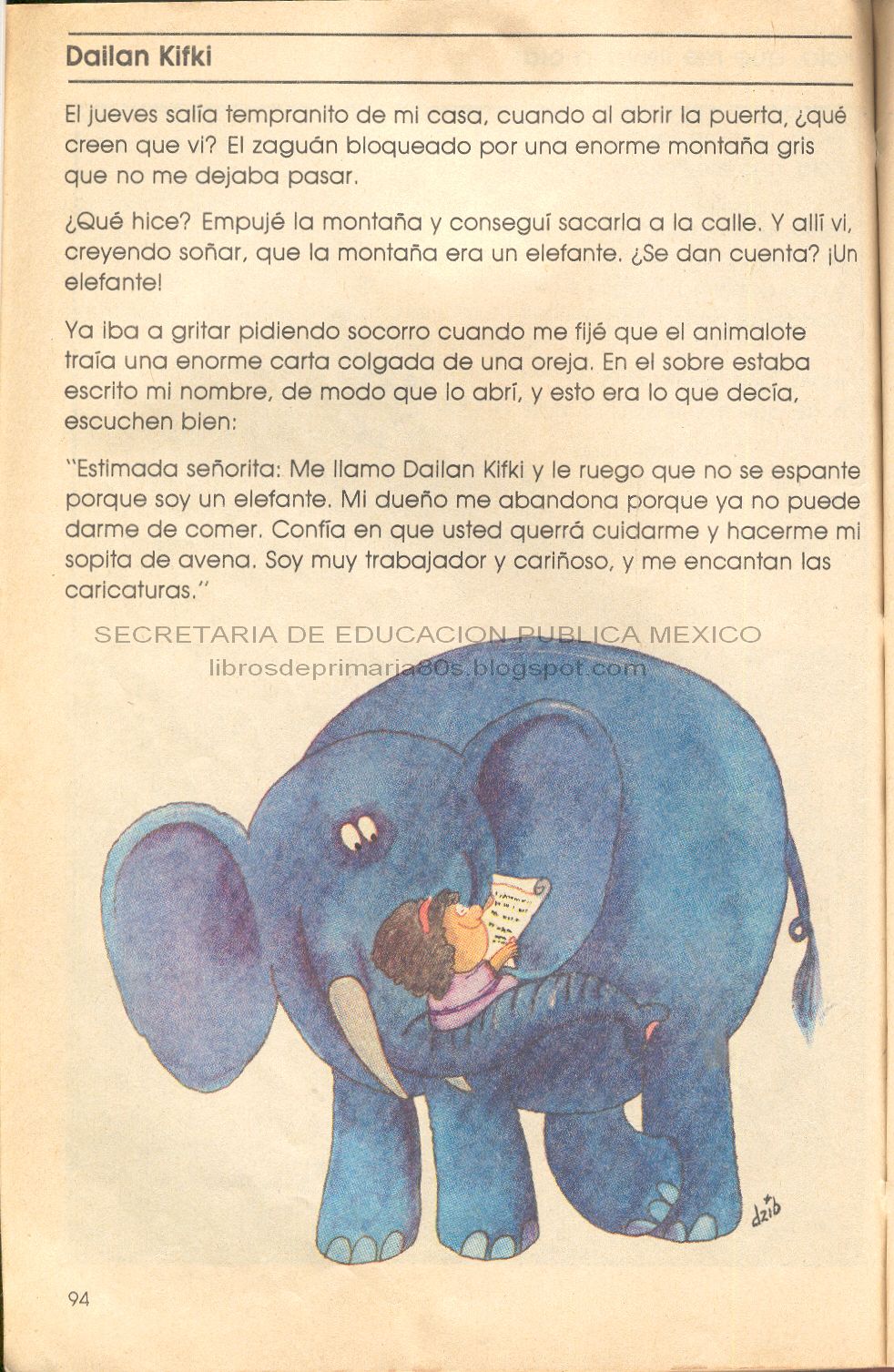 Libros de Primaria de los 80's: Dailan Kifki - Español Lecturas 3er grado