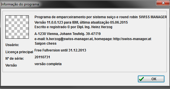 Xadrez Pirata: Swiss Manager 11 - COMPLETO