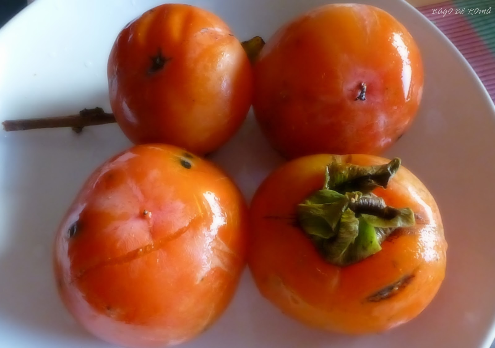 Bago de Romã: "Dicas & Sugestões" - Congelar Dióspiros