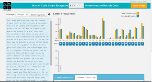 6.3 - Hour of code. Simple Encryption