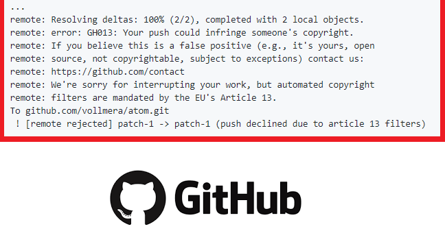 GitHub alerta para os efeitos dos filtros nos uploads pretendidos pela UE | Aberto até de Madrugada
