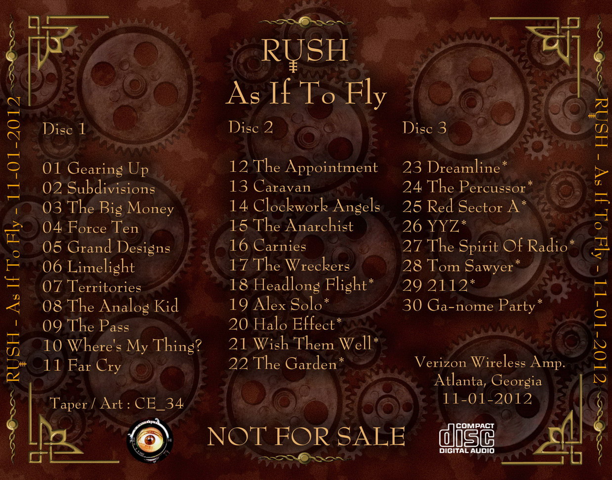 T.U.B.E.: Rush - 2012-11-01 - Atlanta, GA (AUD/FLAC)