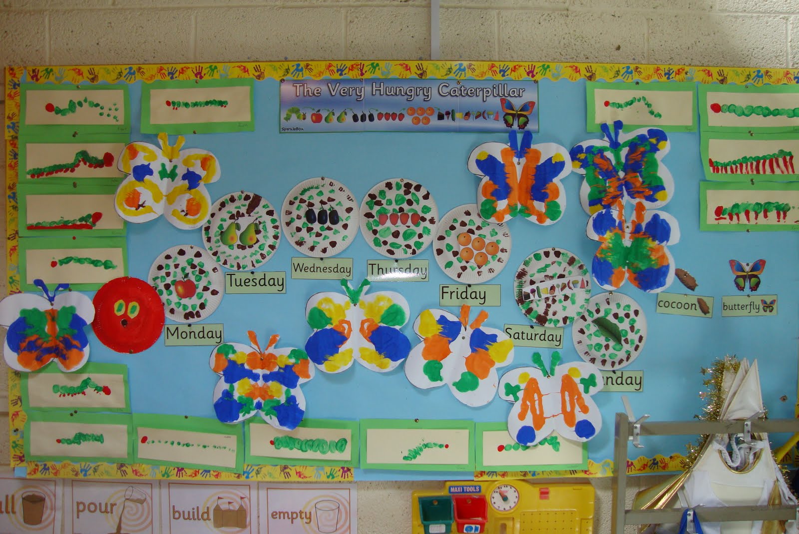 Art, Music and Drama Page: The very hungry caterpillar display in ...